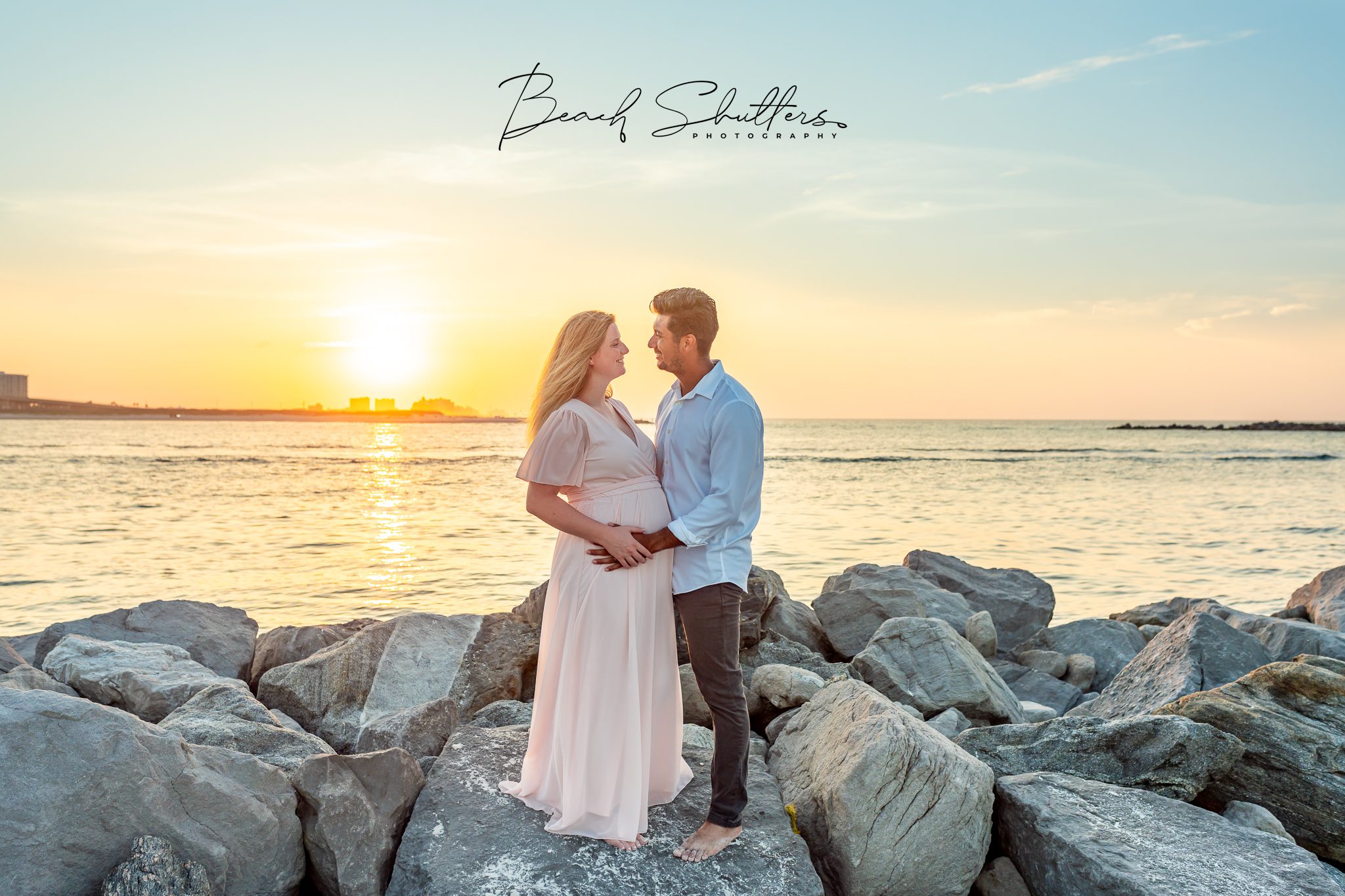 Morning Maternity Photos - Beach Shutters Photography