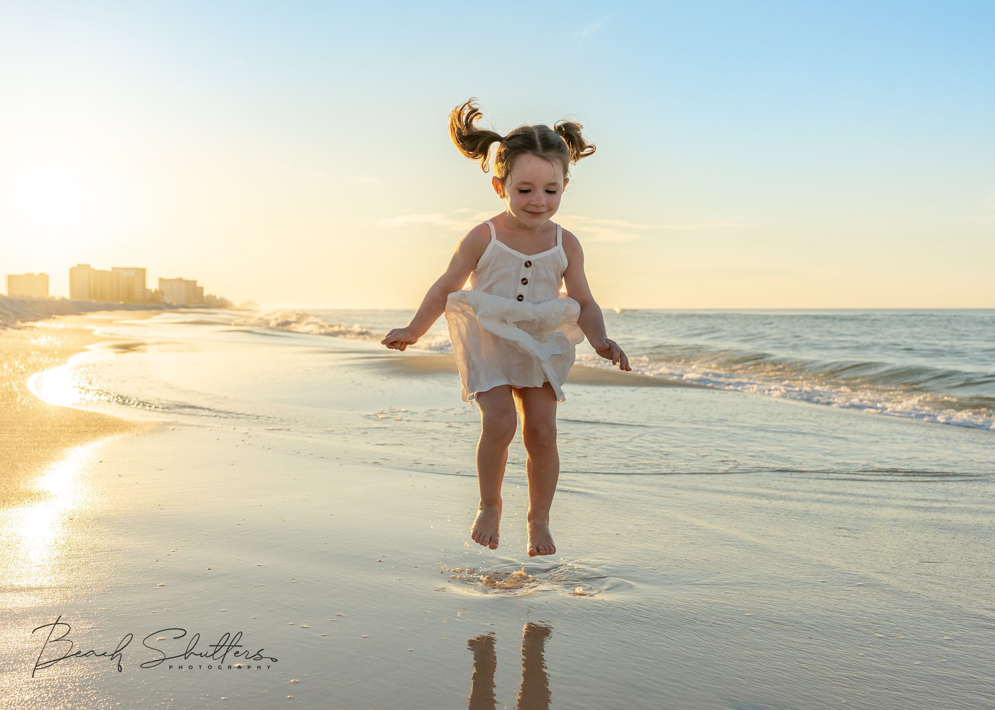 Play in the Puddles - Beach Shutters Photography